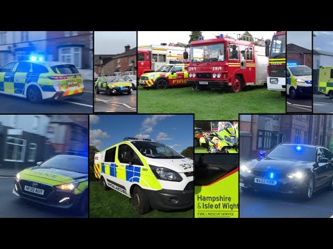 **POLICE, FIRE, AMBULANCE** 6 Minute Compilation of Emergency Vehicles ...