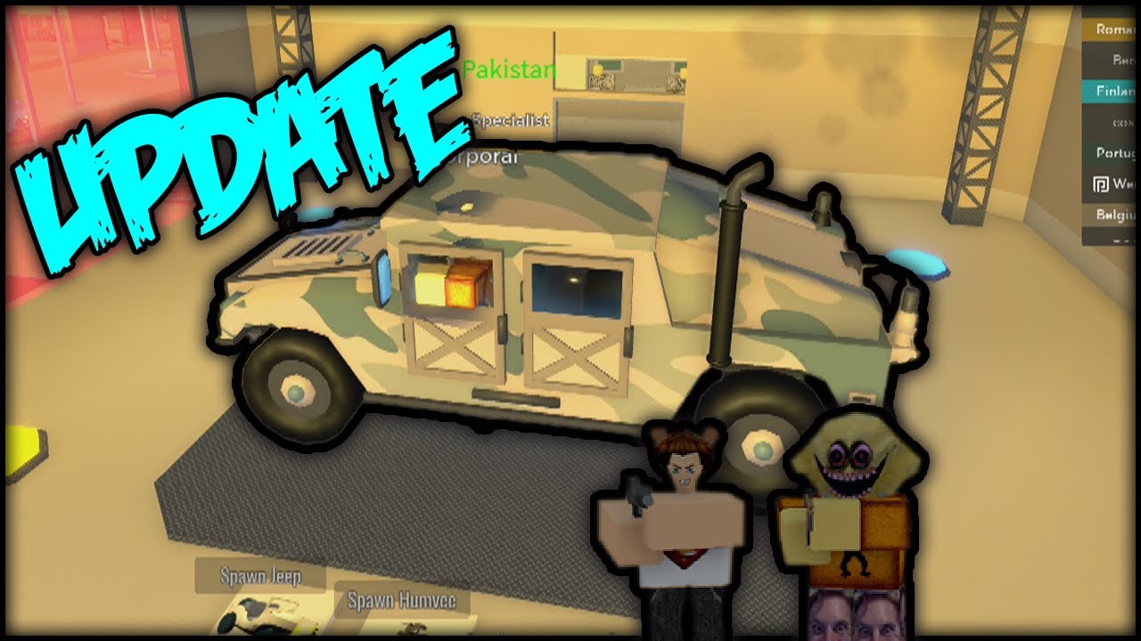 Roblox Military Tycoon: HUMVEE UPDATE (new vehicle) - YouTube