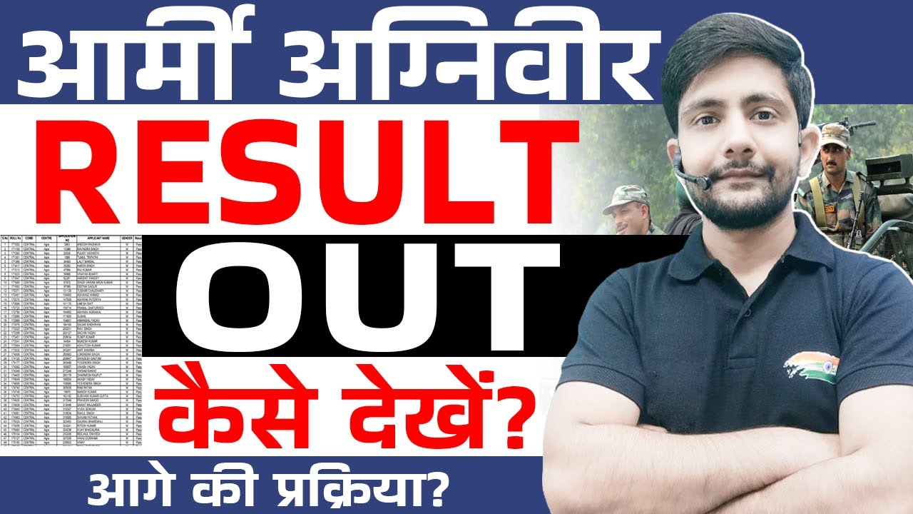 Army Result Out | Agniveer Army 2024 Result, How to Check Army Result ...