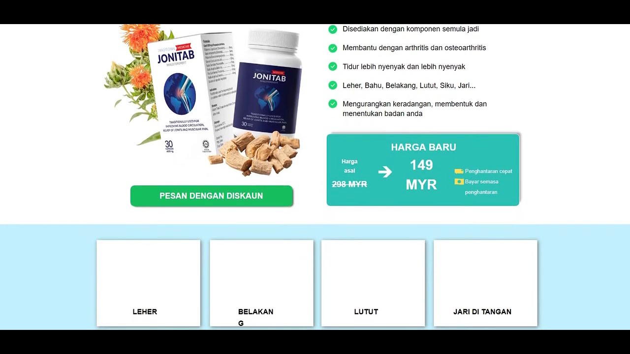 Jonitab untuk Sakit Sendi | Harga, Manfaat & Cara Guna untuk Kesihatan ...