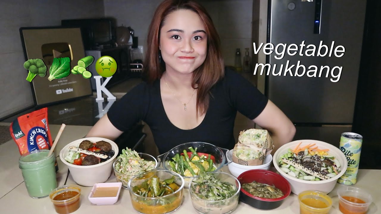 VEGETABLE MUKBANG: COOKED EDITION - YouTube
