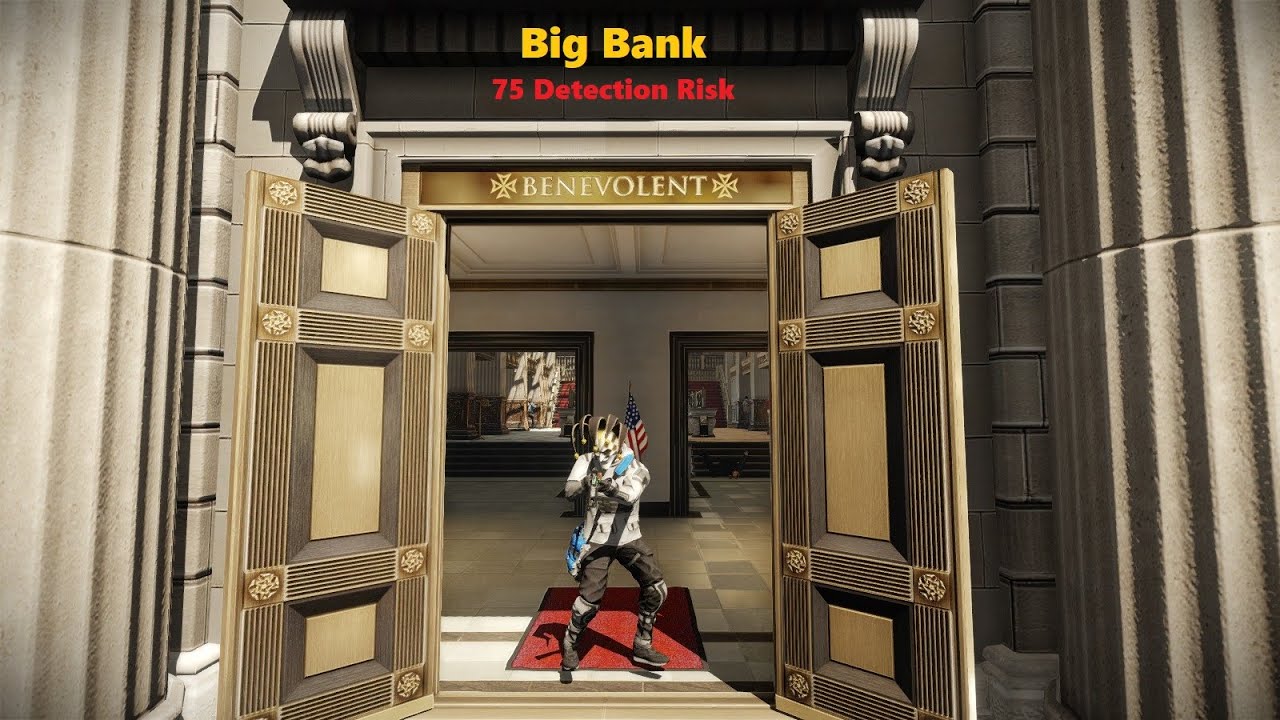 Payday 2 - Big Bank 75 Detection Risk DSOD Solo Stealth - YouTube