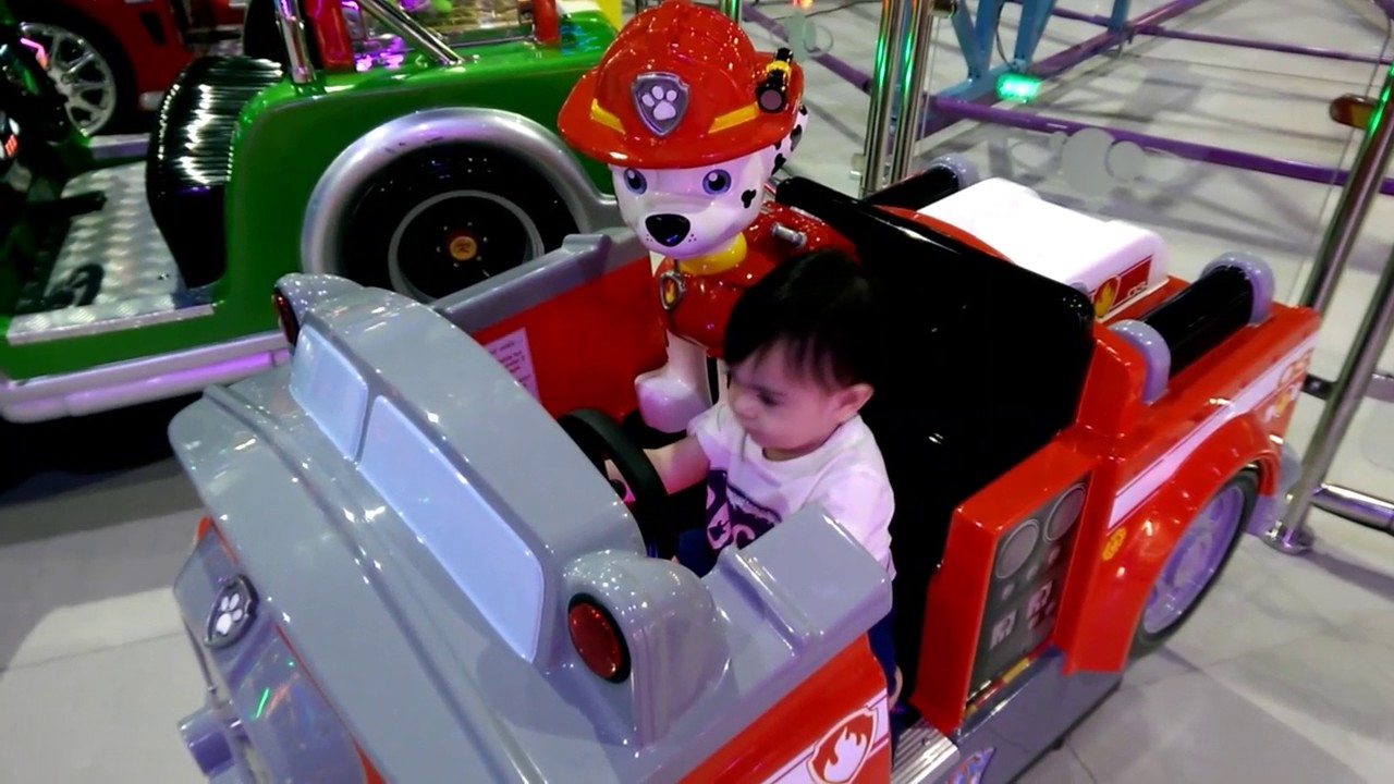 Baby driving paw patrol car - YouTube