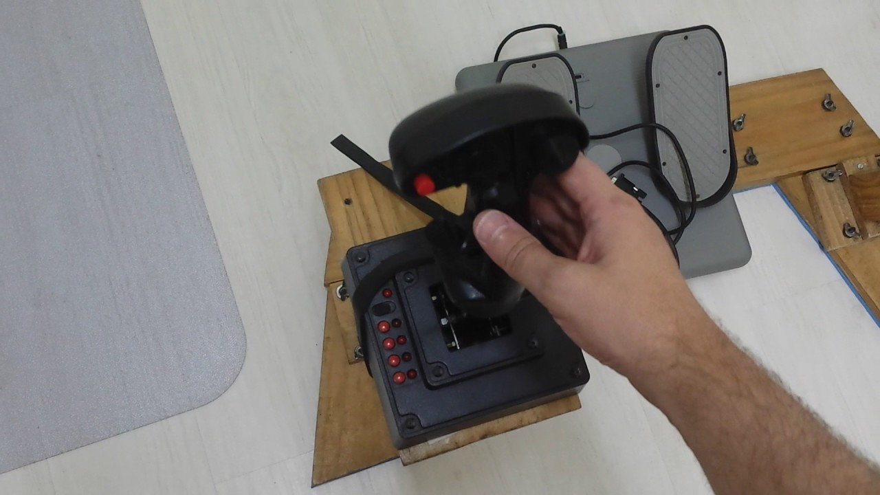 DIY joystick gimbal - CAM-single arm (X, Y) + suncom F-15 grip and base ...