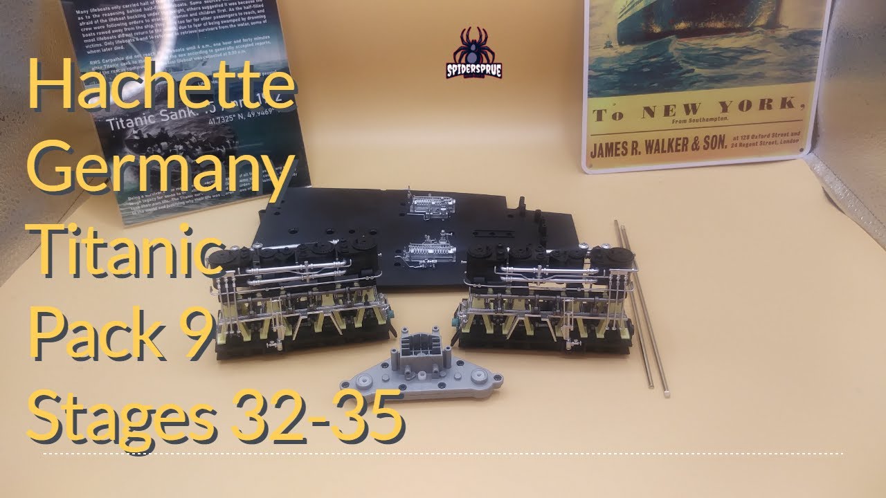 HACHETTE Germany build the TITANIC Pack 9 Stages 32-35 - YouTube