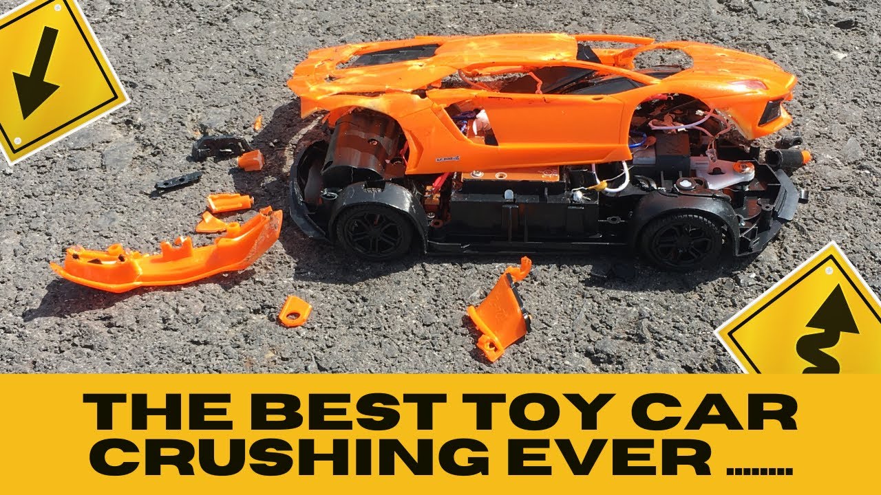 ASMR CRAZY TOY CRUSHING CRUNCHING EXPERIMENT BY CAR. JUST LISTEN TO THE ...