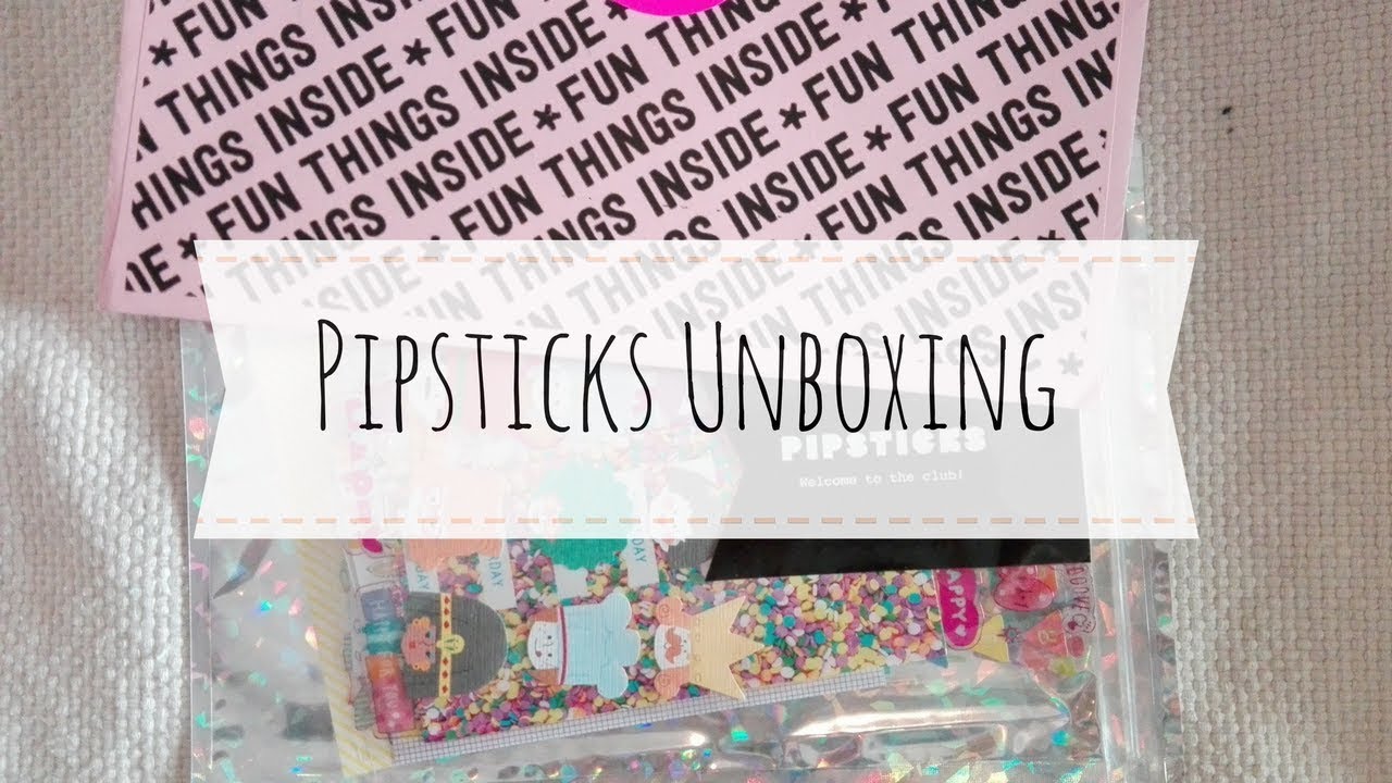 Pipsticks Unboxing - YouTube