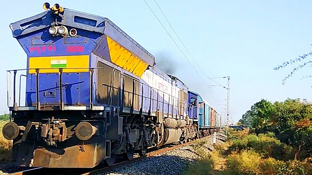 BHEEM - WDG5 leading row of BCHNL Wagons & WDG4 showing their Power ...