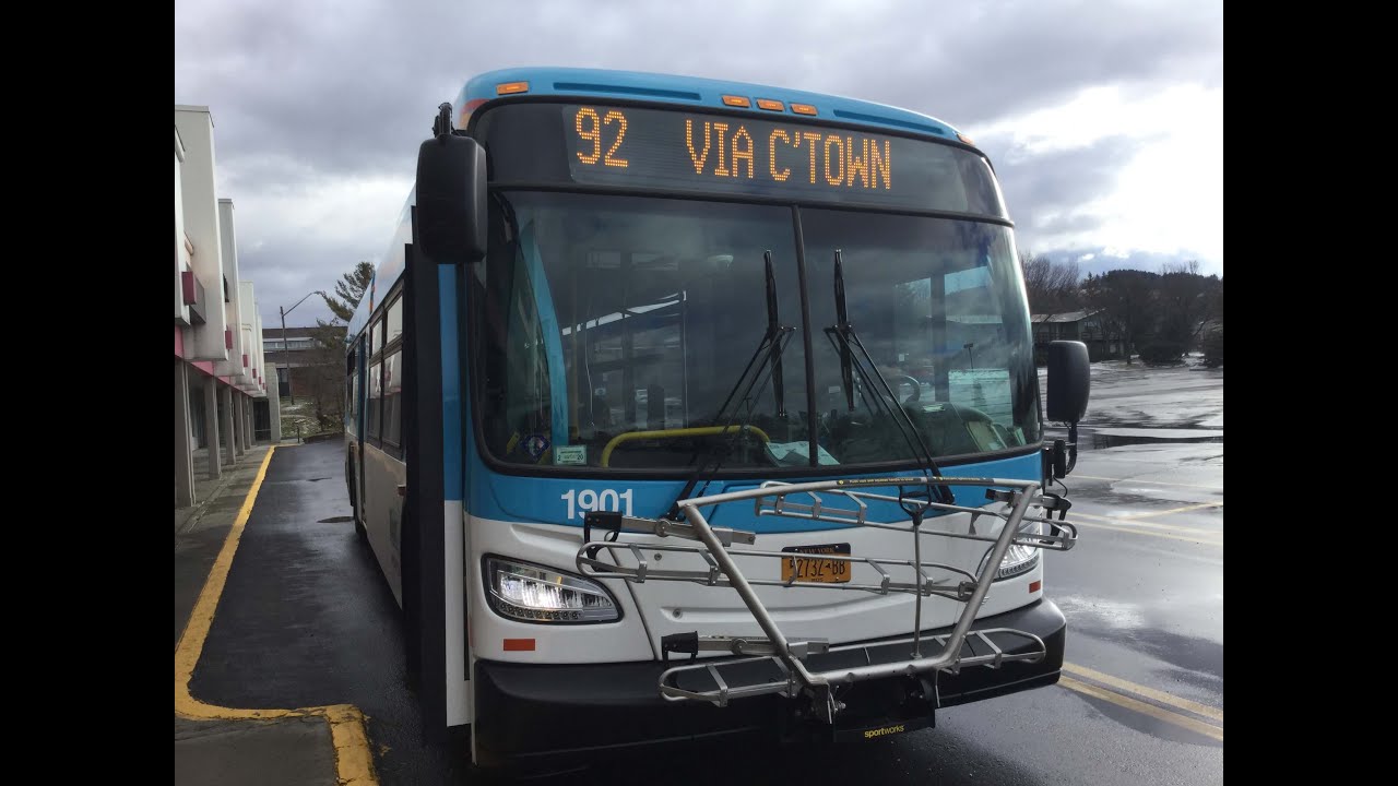 TCAT Bus Service 92 [1901]: Vet School → Schwartz CPA - YouTube