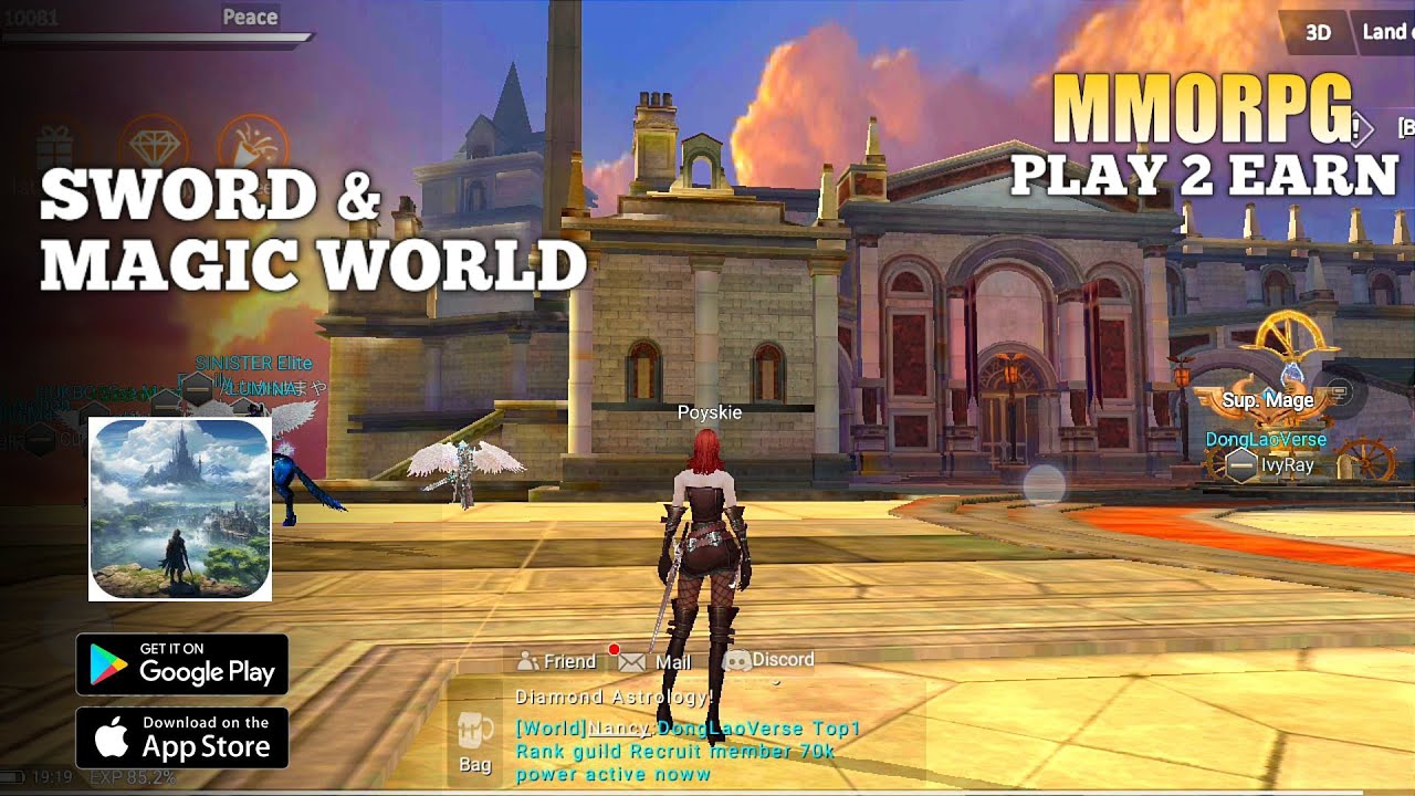 Sword and Magic World Gameplay - Play to Earn MMORPG - YouTube