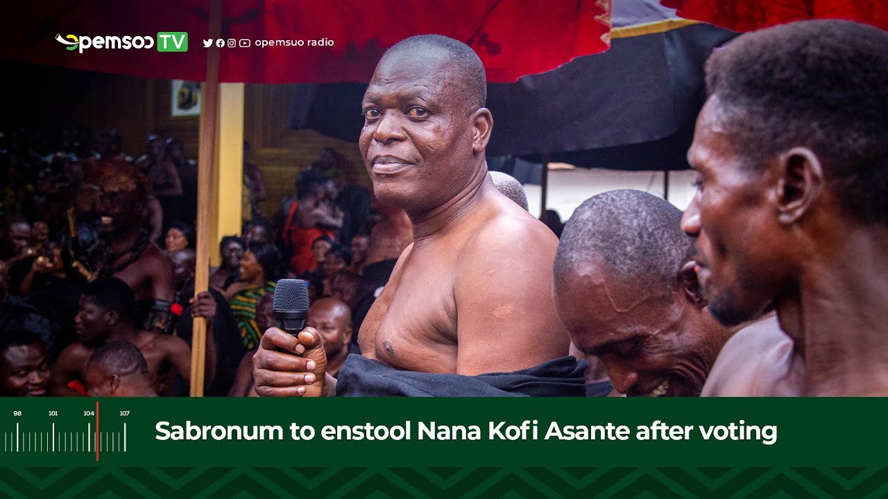 Sabronum to enstool Nana Kofi Asante after voting - YouTube