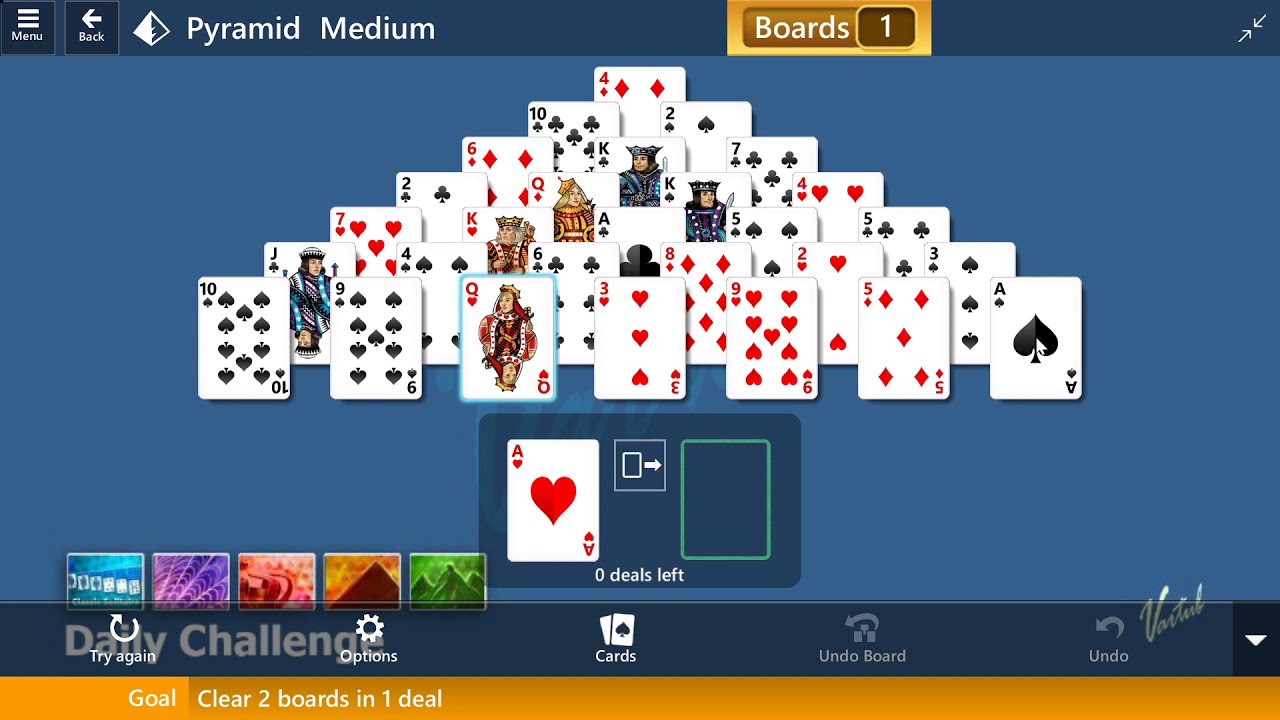 Microsoft Solitaire Collection - Pyramid [Medium] | January 6th 2020 ...