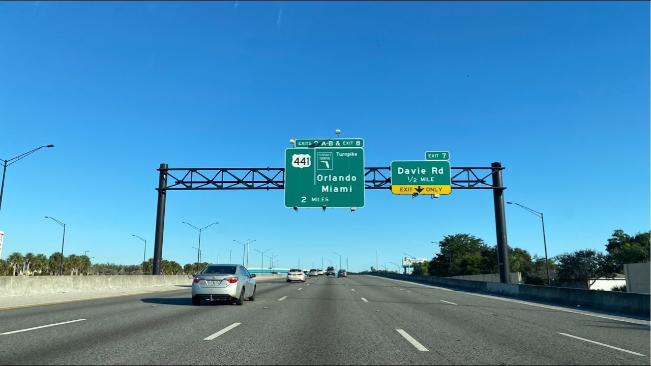 LIVE Driving Fort Lauderdale to Miami Beach along Interstate 95 January ...