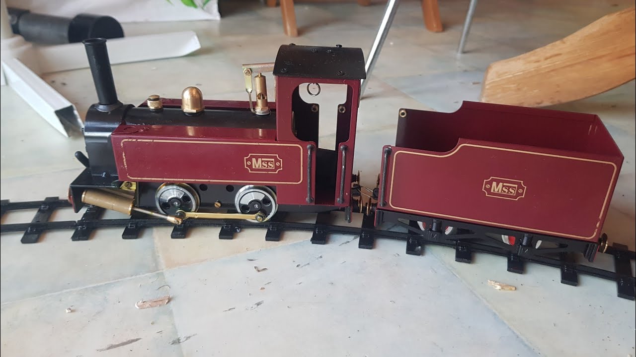 first ever run of my MSS side tank locomotive - YouTube