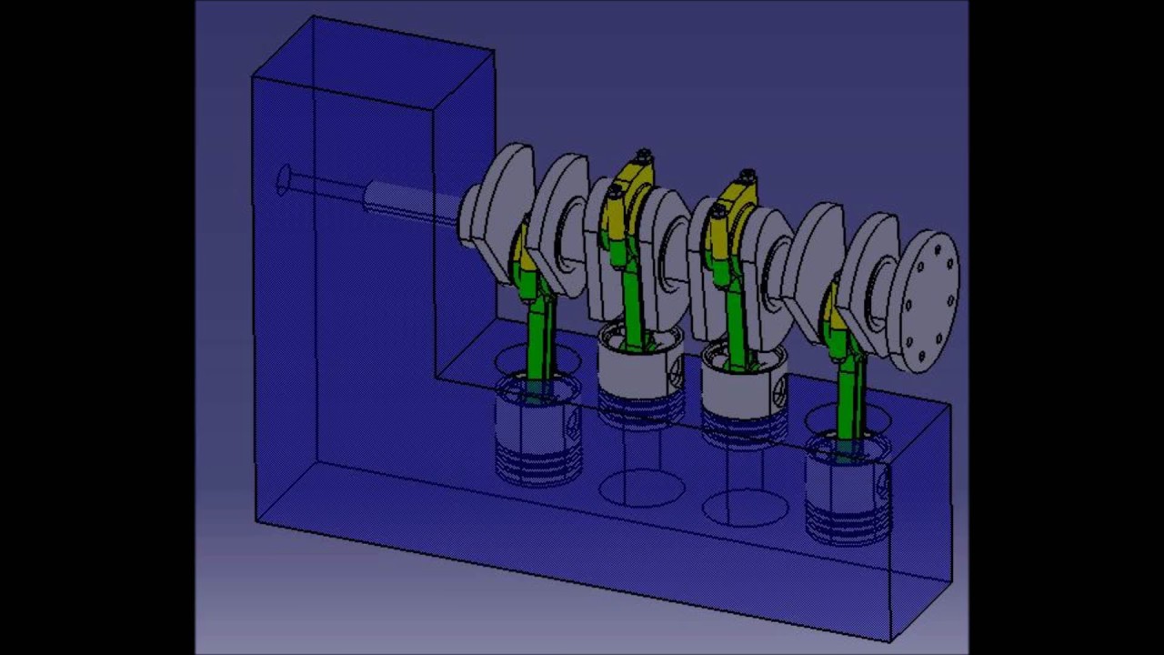 Catia V5. Engine Assembly. Ensamblaje motor - YouTube