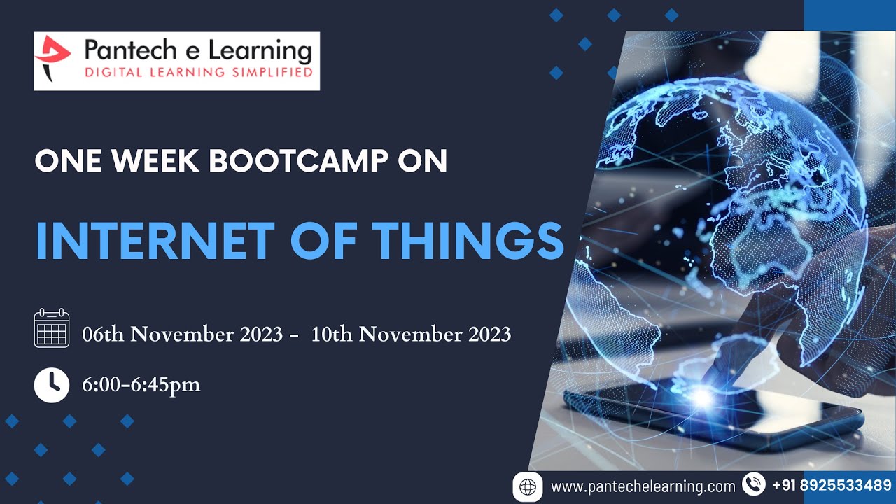 One Week Bootcamp on Internet of Things || IOT Course || Pantech eLearning - YouTube