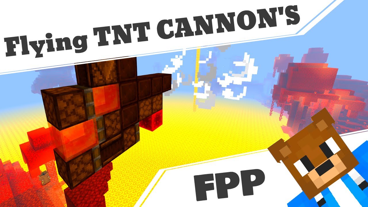 Auto Mining machines & Flying machine TnT Cannons in BEDROCK MCPE ps4 ...