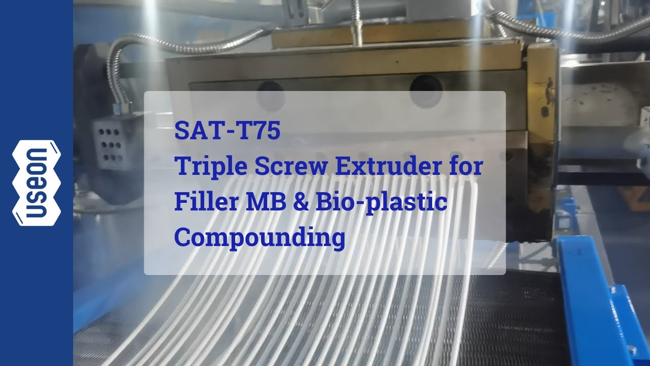 Triple Screw Extruder for Filler Masterbatch & Bio-plastic Compounding ...