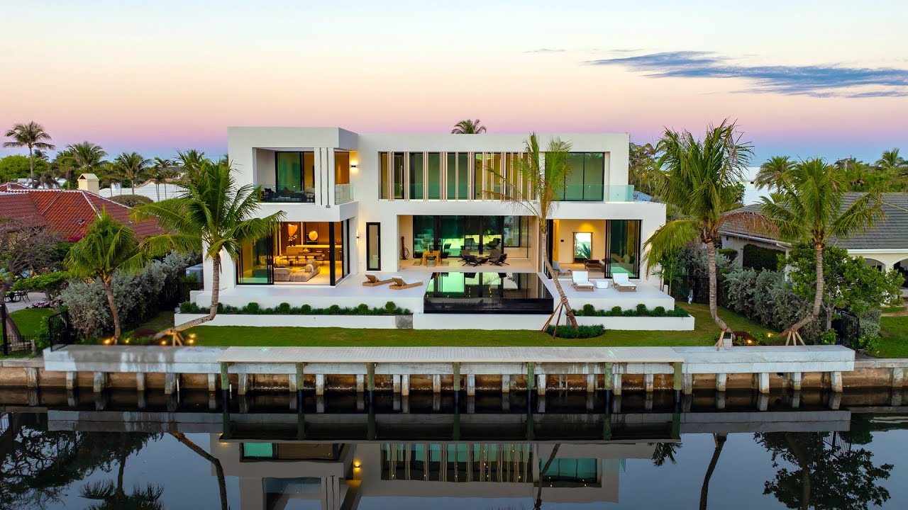 Inside a $28.5M Ultra-Luxury Modern Mansion in Florida! 🌊🌴 - YouTube