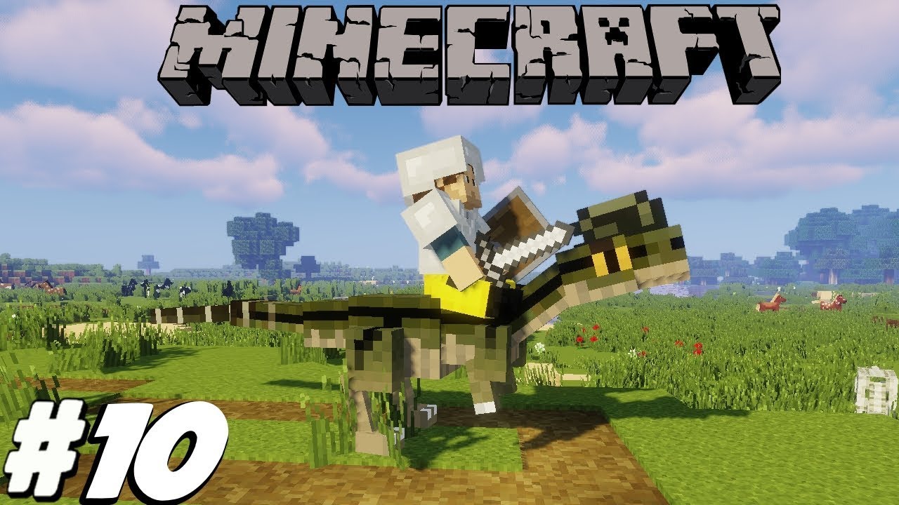 BEAVER RIDES DENNIS | MINECRAFT DINOSAURS W/ THEGAMINGBEAVER |Ep 10 ...