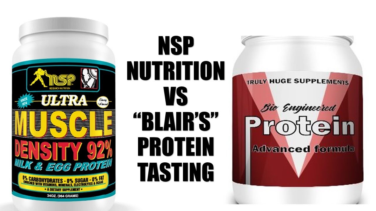 NSP NUTRITION VS THE NEW "BLAIR'S PROTEIN" POWDER TASTING! WHICH TASTES ...