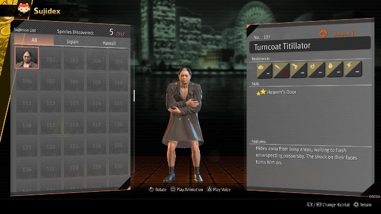 Like a Dragon: Infinite Wealth turncoat titillator sujidex number 101 ...