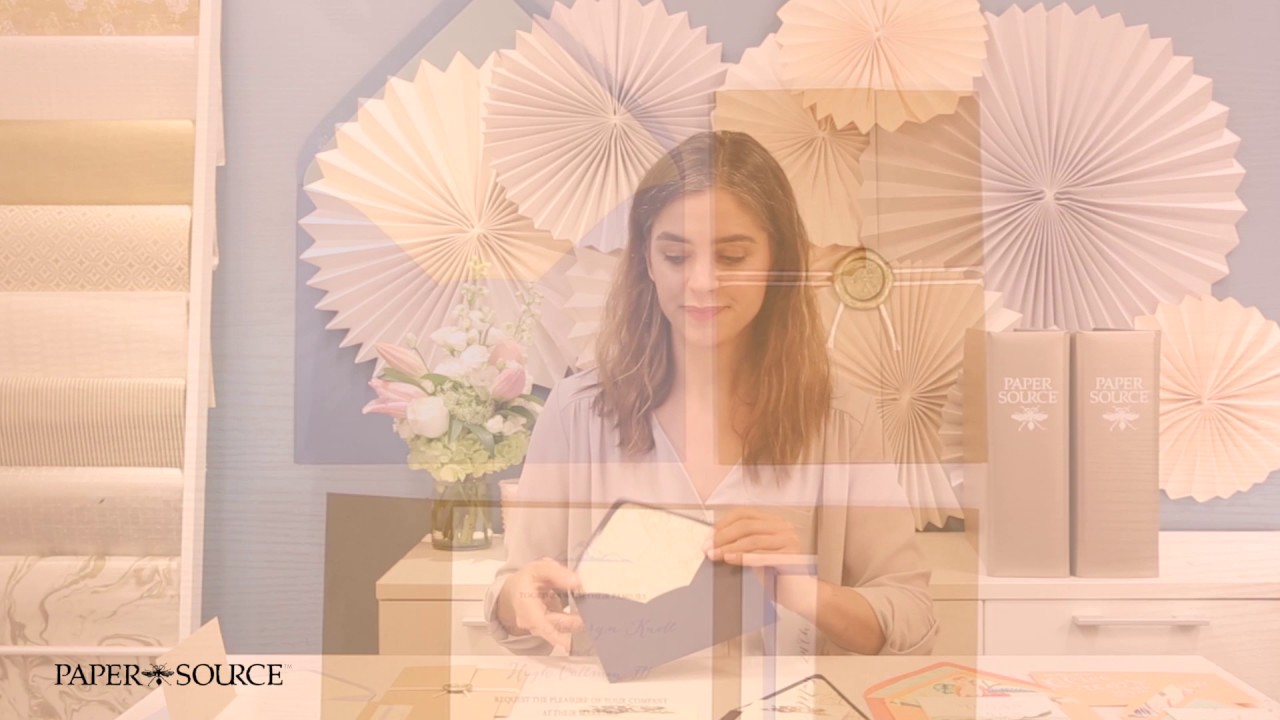 Paper Source Wedding Invitations - YouTube