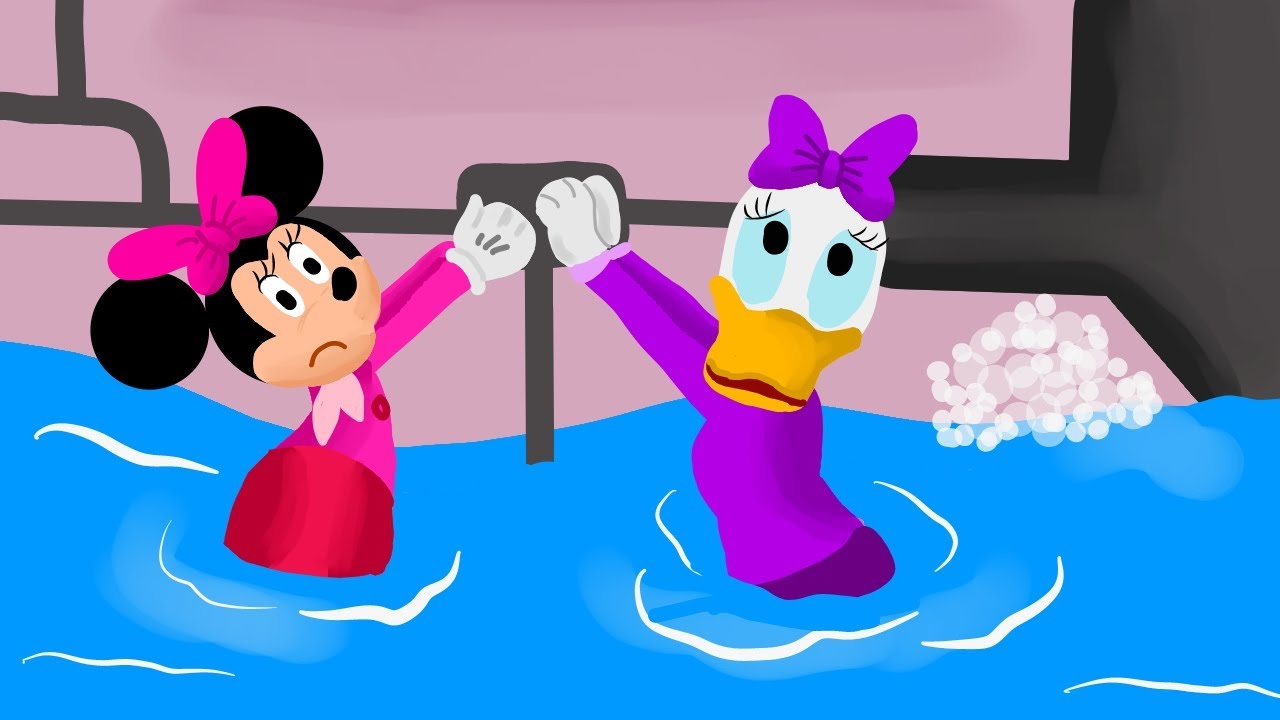 Minnie Mouse Clubhouse And Daisy Stuck In A Drain || Mickey Fanmade ...