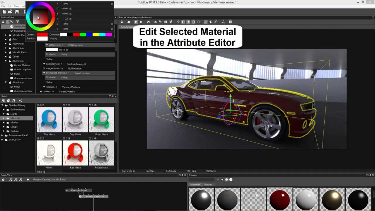 FluidRay RT Tutorial - Materials - YouTube