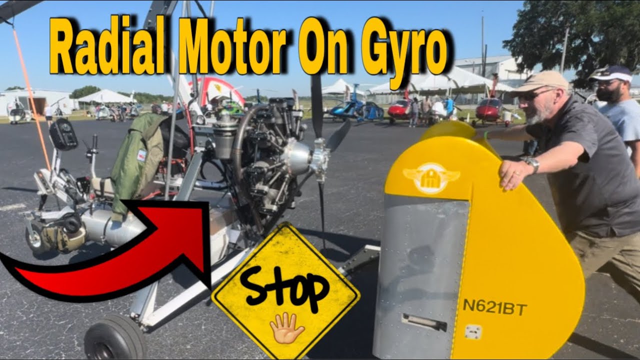 Rotec Radial Motor Gyrocopter - YouTube