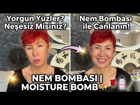 Yorgun Yüze Nem Bombası & Jade Roller ile Lenfatik Masaj | Skin Glow Up: Rose Water&Glycerin Magic 