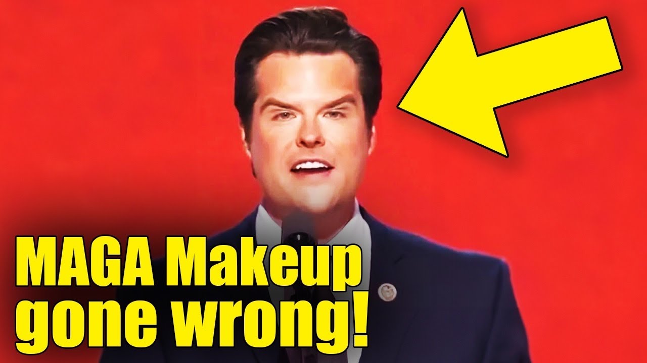 Matt Gaetz Wears TOO MUCH MAKEUP On Stage, Gets BRUTALLY MOCKED! - YouTube