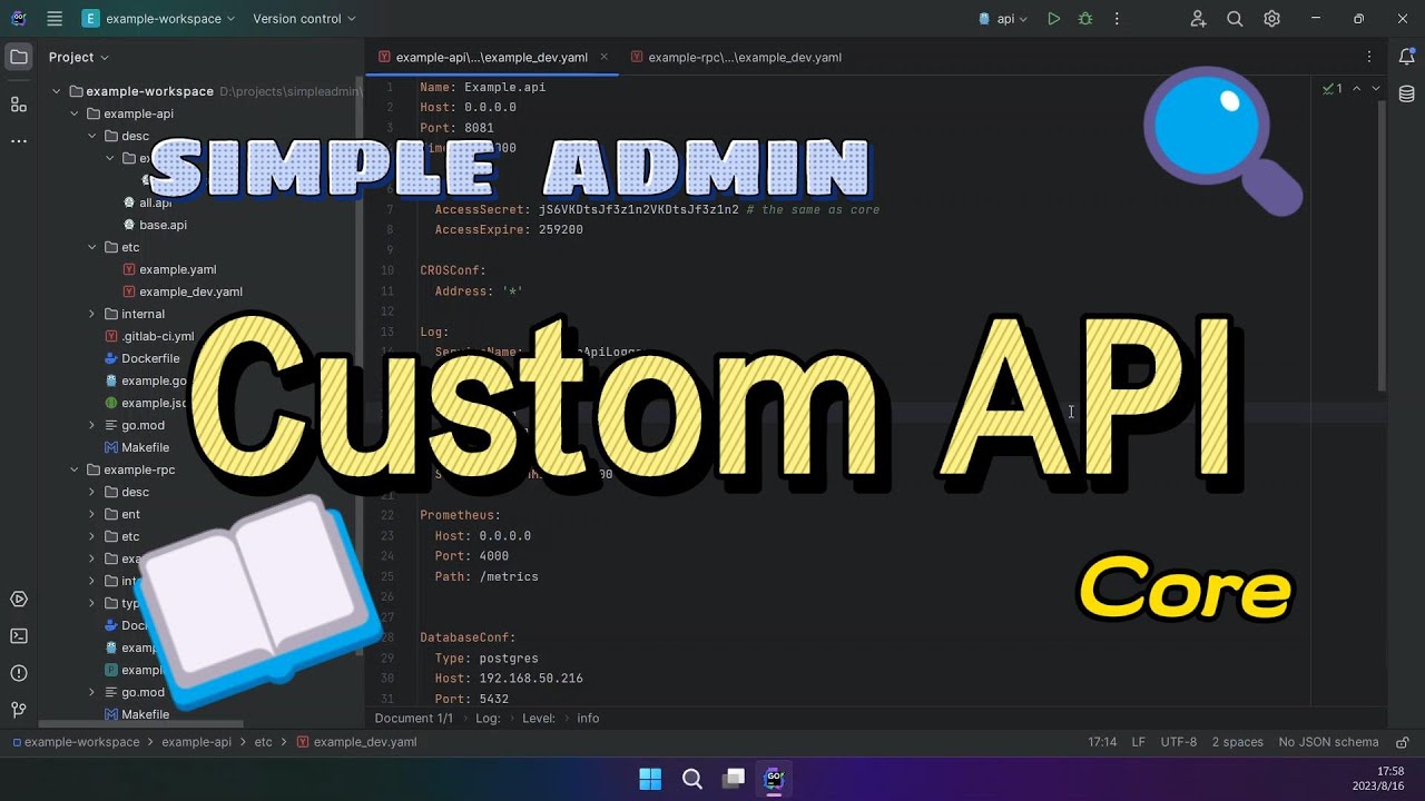 SimpleAdmin - Custom API - YouTube