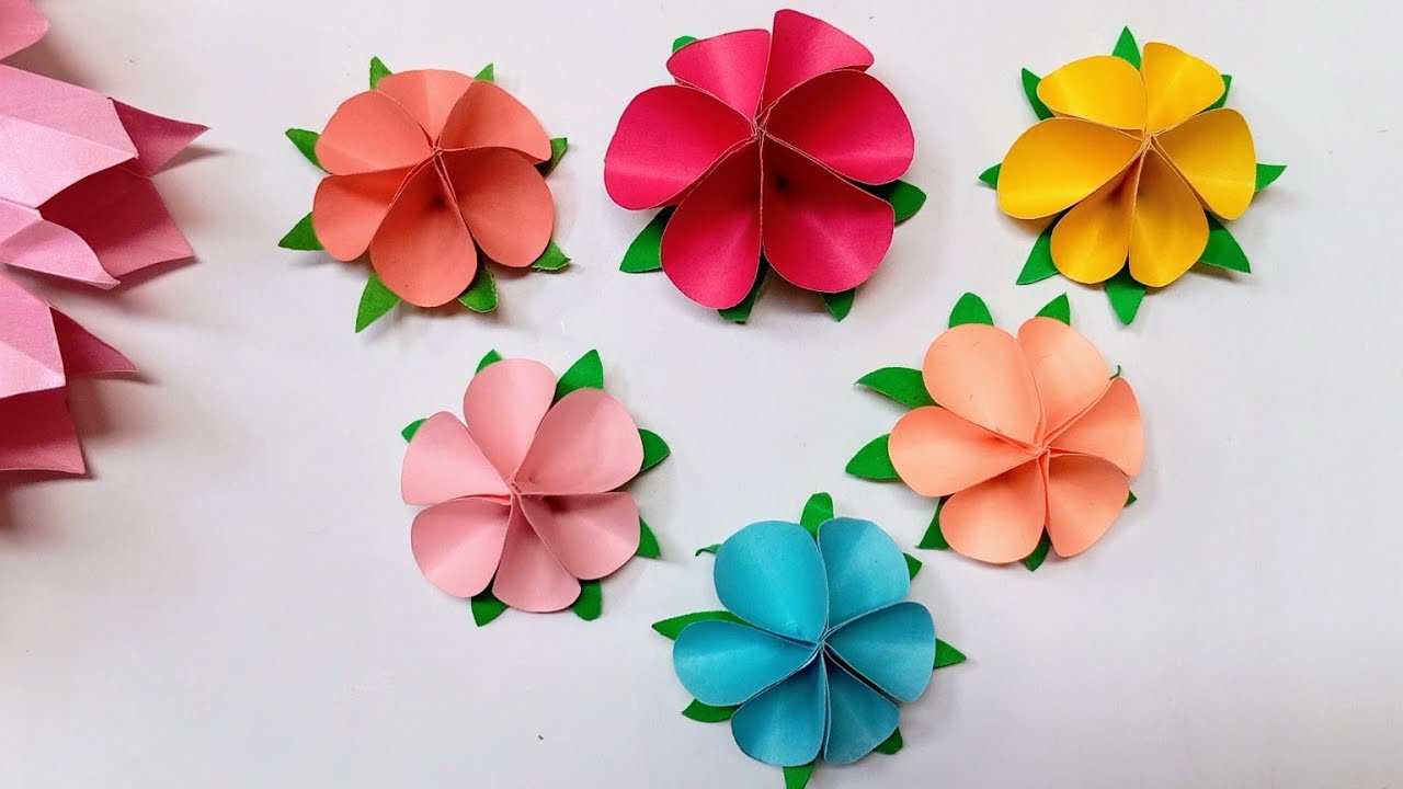 Easy Origami Flower 🌸 Paper Flowers step by step 🌺 Art and Craft 💫 ...
