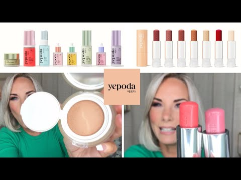 GLASS SKIN REVIEW YEPODA KOREAN BEAUTY ROUTINE TRENDING CUSHION DEWY DAY FOUNDATION MAKEUP SKINCARE