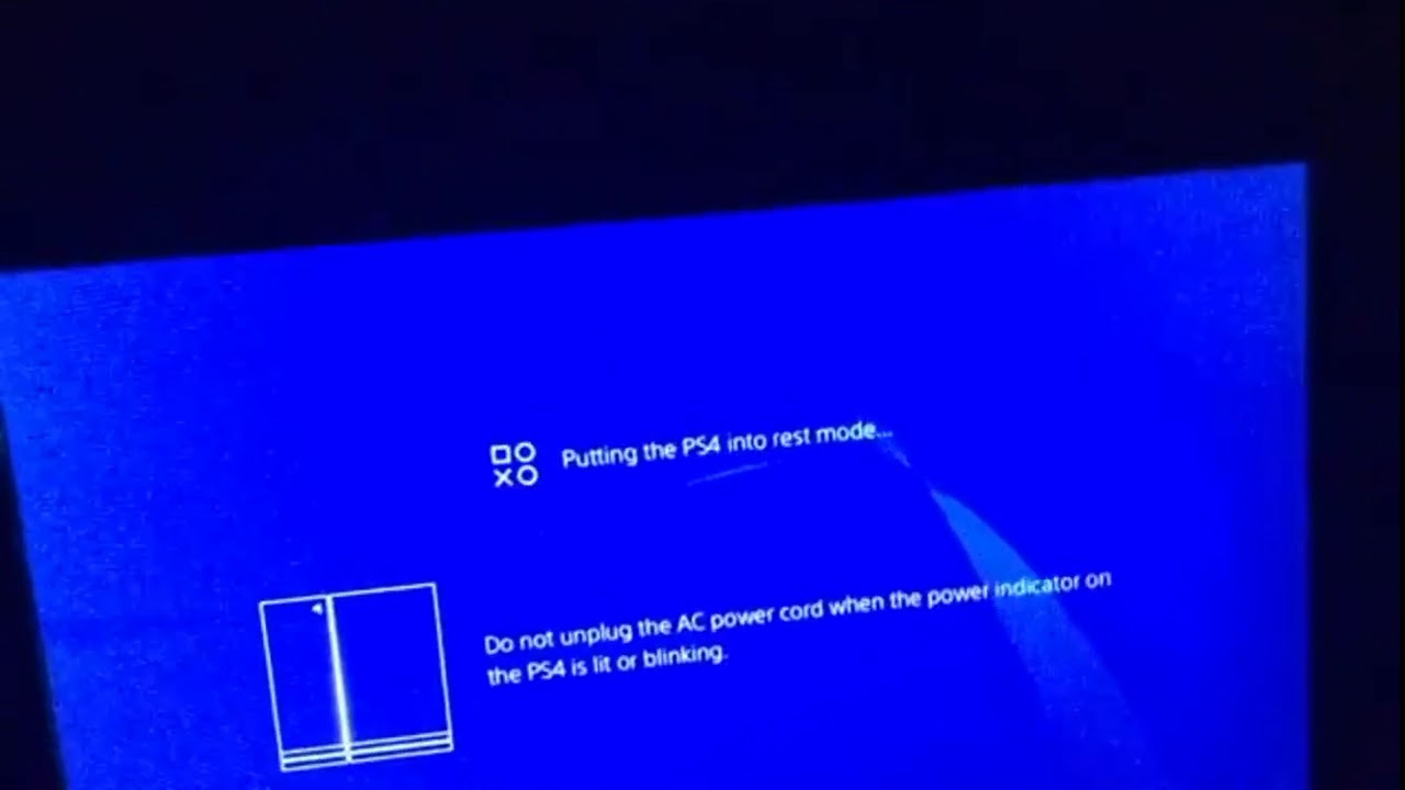 PS4 rest mode screen - YouTube