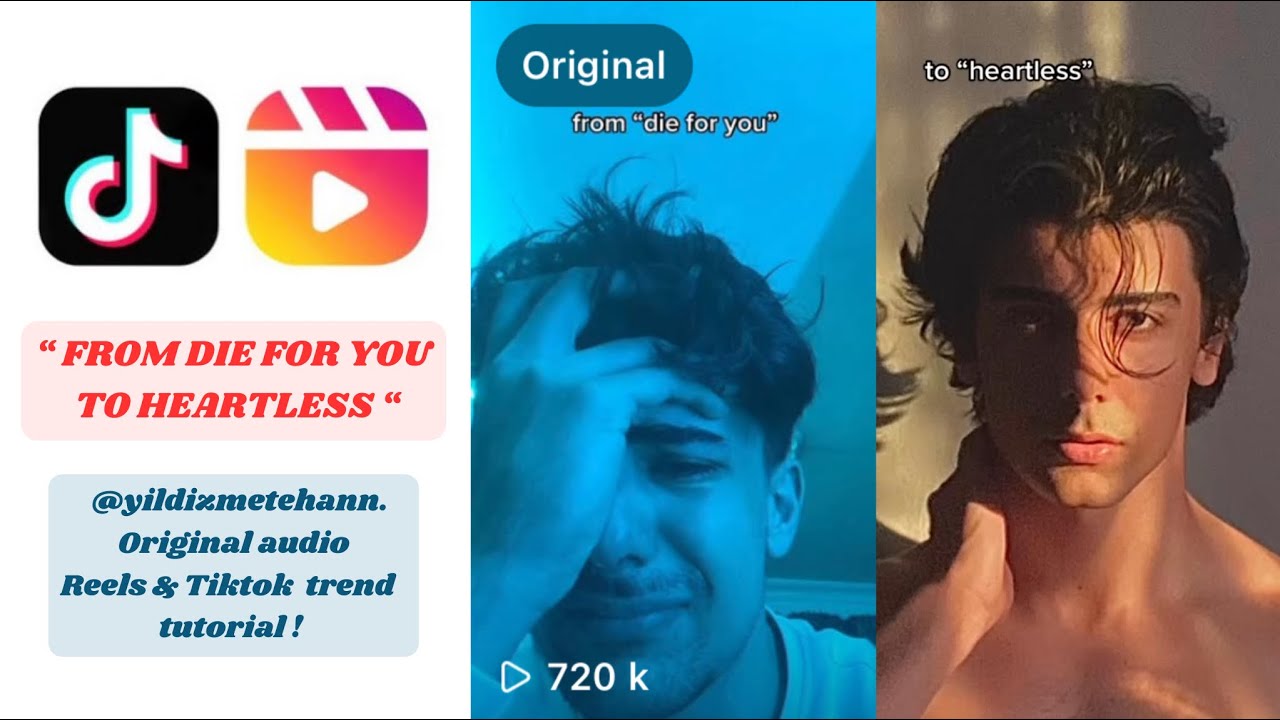 From die for you to heartless tiktok trend tutorial | yildizmetehann original audio reels ...