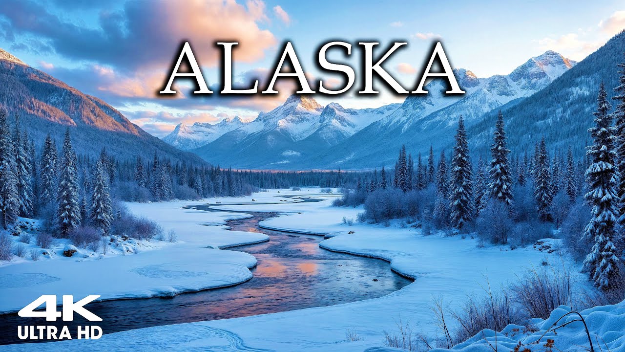 FLY OVER ALASKA 4K | Discover Glaciers, Northern Lights & Untamed ...