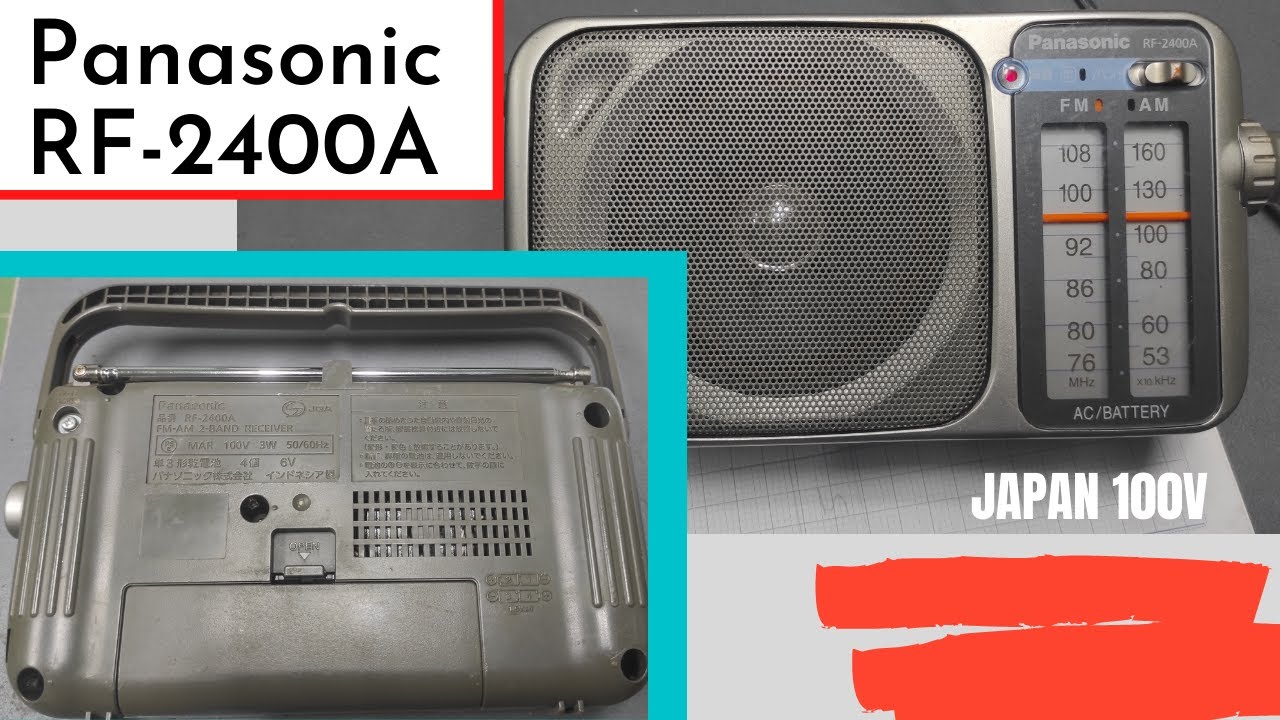 Radio Panasonic RF-2400A /108FM-AM- còn Mới Chưa Sửa Chữa-100v. SDT ...