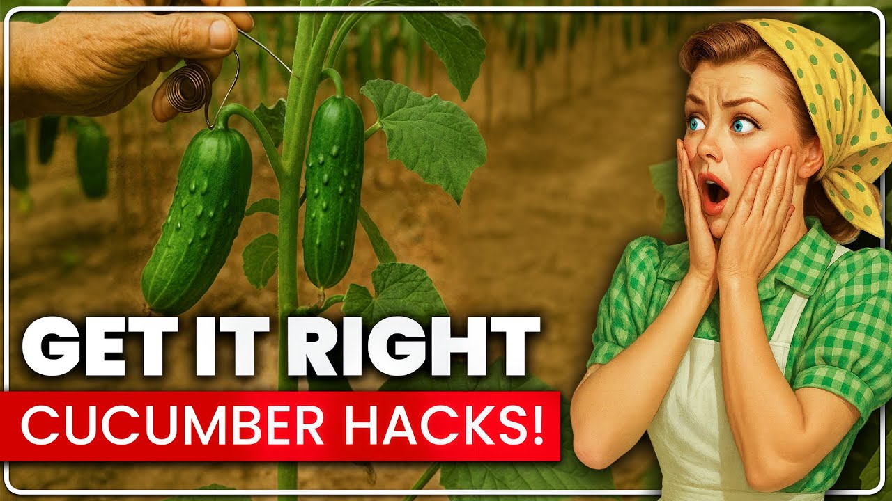 20 Vintage CUCUMBER Growing Tricks That Still Work Today - YouTube