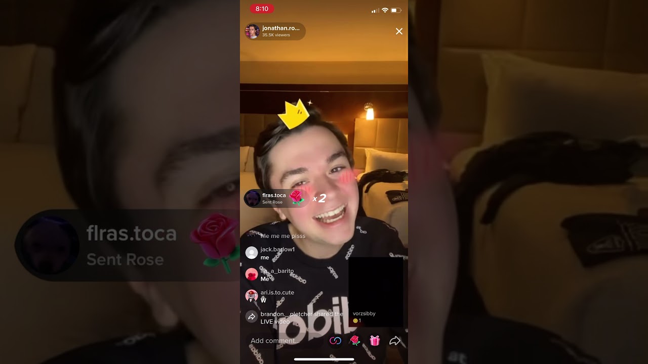 Jonathan roehm getting sensitive on TikTok live once again - YouTube