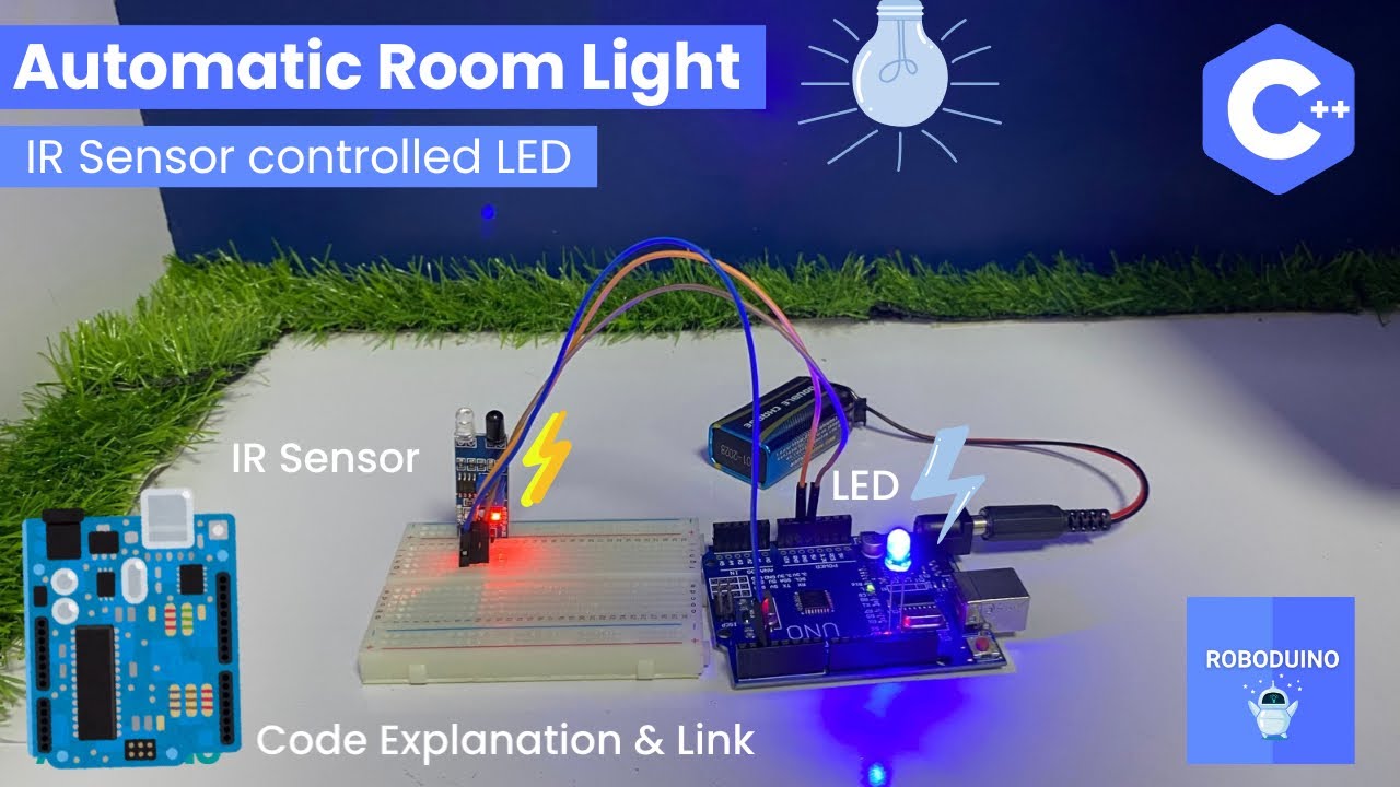 Automatic Room Light using IR Sensor & LED 💡Smart Home Automation ...