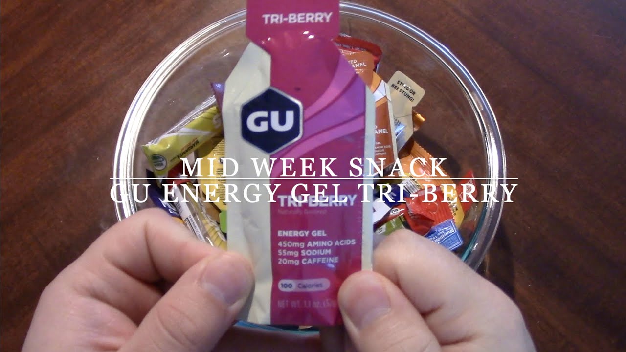 Mid Week Snack | GU Energy Gel | Tri Berry - YouTube
