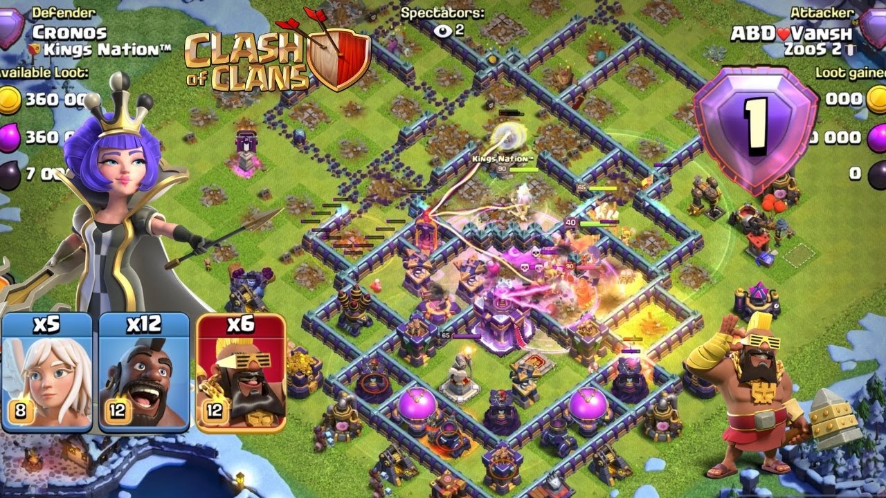 ALHADY USES COC BEST ATTACK STRATEGY TWIN HOGS l INSANE GLOBAL STRATEGY ...
