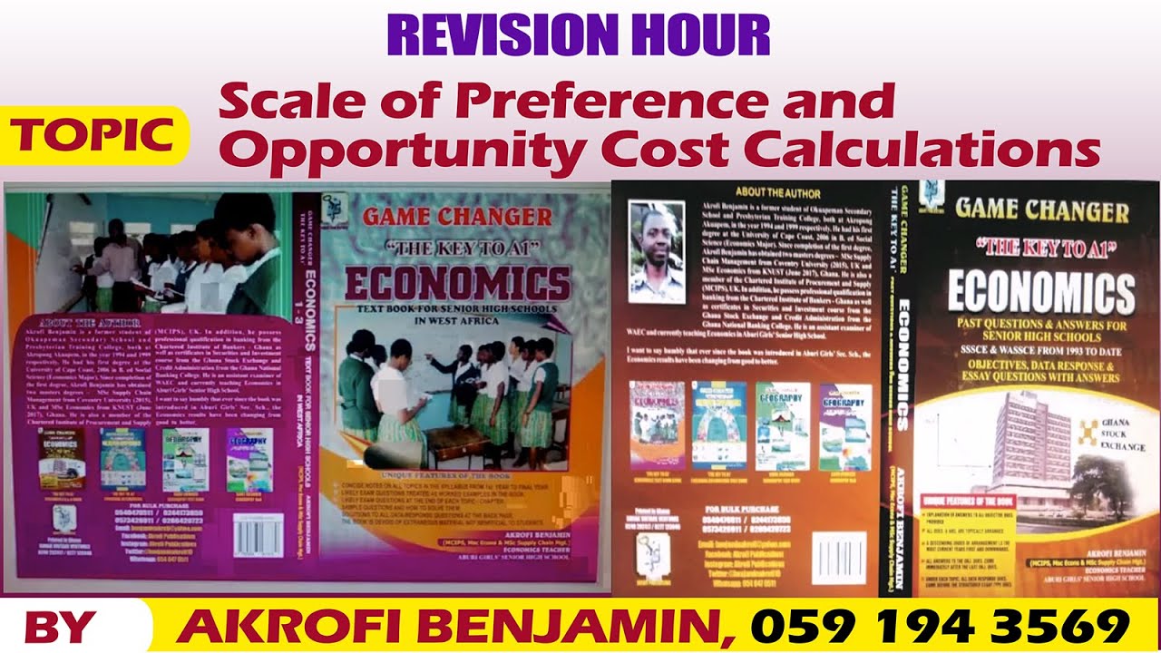 Scale of Preference and Opportunity Cost Calculations - YouTube