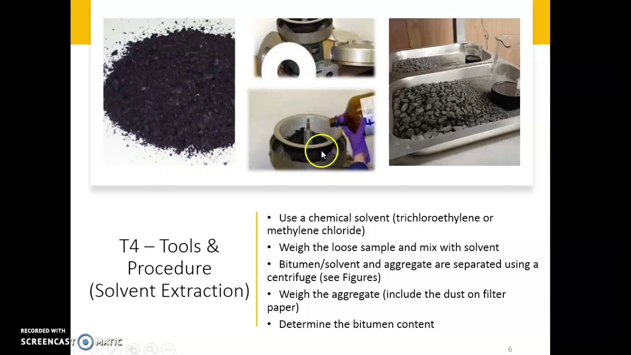 Lab Briefing T4 - asphalt extraction & T5 - sieve analysis - YouTube