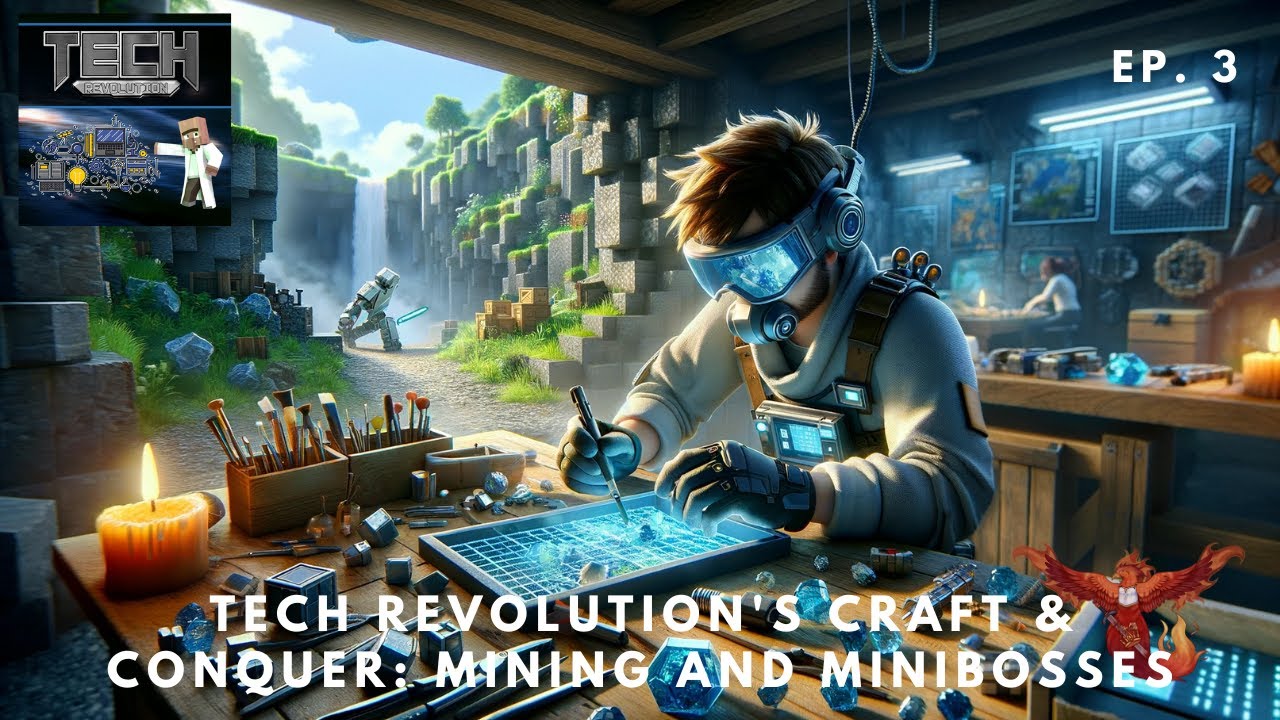 TechRevolution's Craft & Conquer: Mining and Minibosses Ep.3 - YouTube