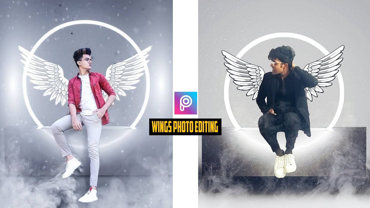 WINGS PHOTO EDITING IN PICSART | ANGEL WINGS PHOTO EDITING | WINGS ...