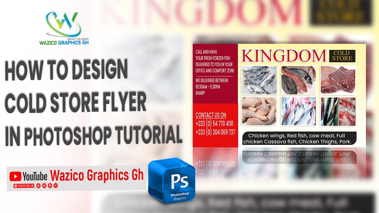 HOW TO CREATE A SIMPLE FLYER FOR BEGINNERS (COLD STORE FLYER) - YouTube
