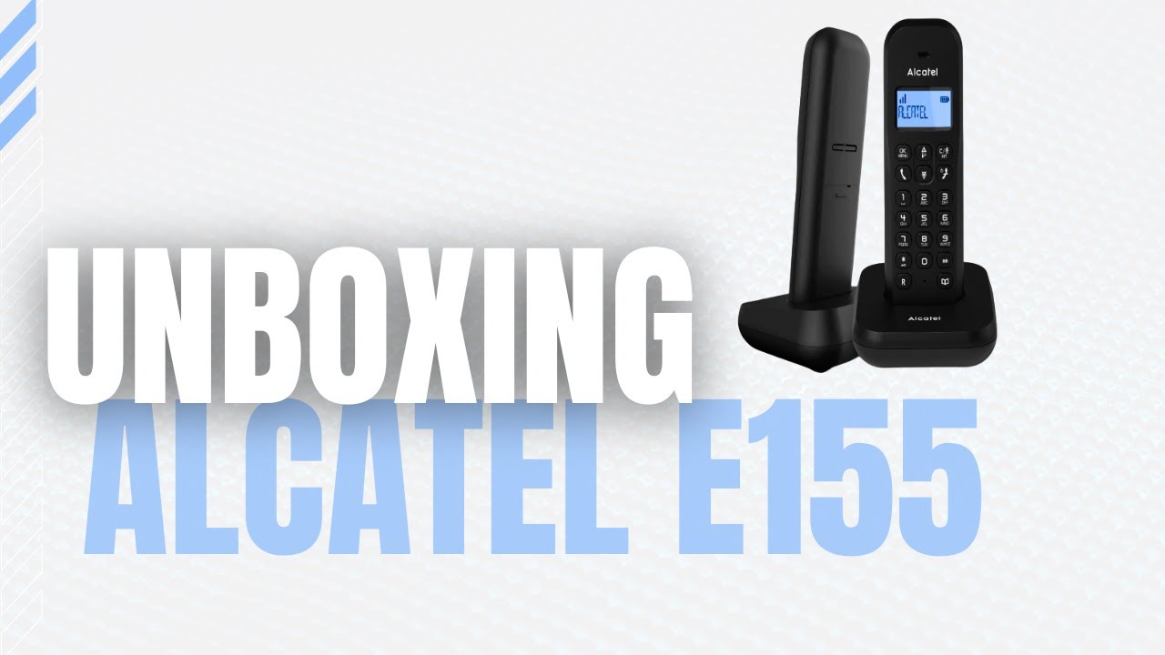 What's inside Alcatel E155 box | Unboxing cordless phone - YouTube